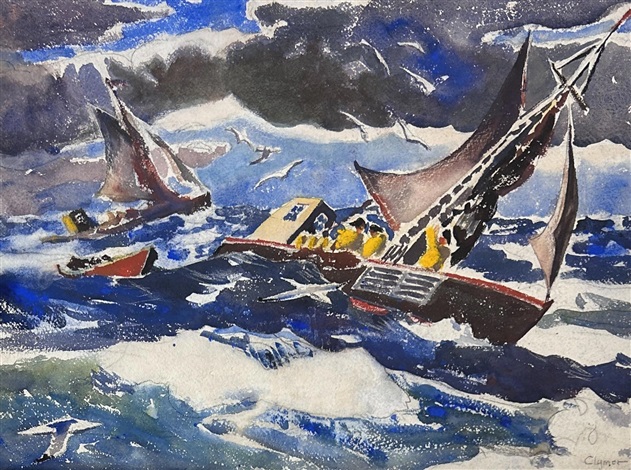 In Rough Seas by James Floyd Clymer on artnet