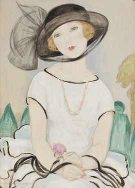 Portrait présumé de Madame Madeleine Lamy by Gerda Wegener on artnet