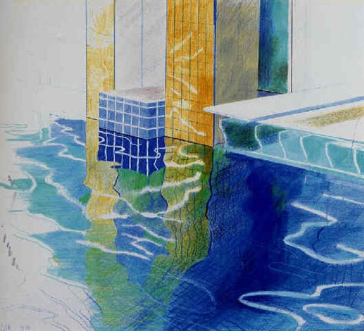 Study of water, Phoenix, Arizona by David Hockney on artnet