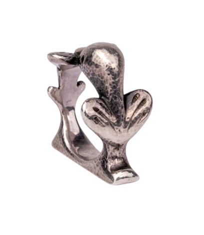 Mosheh Oved Polish-Jewish, 1885 - 1958, A silver and gold ...