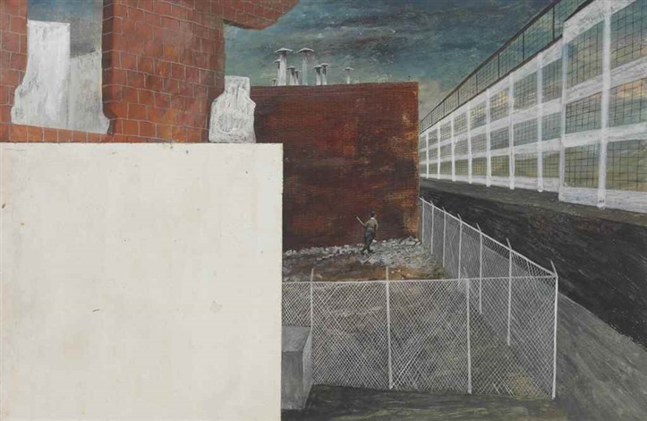 Boy with Baseball Bat in Yard Preliminary Study for The Meaning of ...