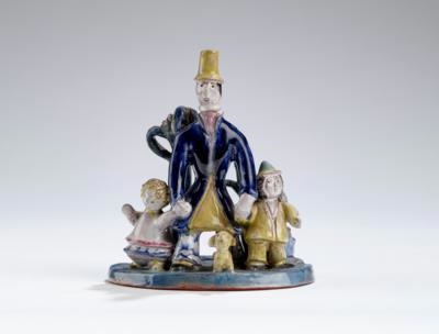 Susi Singer, a group of figures promenading Spaziergang, model number ...