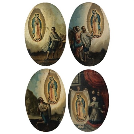 Cuatro apariciones de la Virgen de Guadalupe by Mexican School (18) on ...