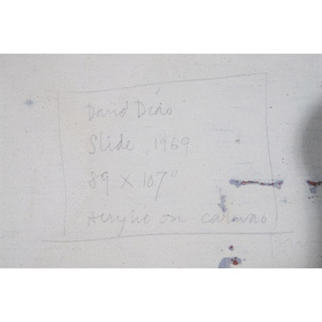 SLIDE, 1969 by David Diao on artnet