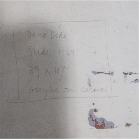 SLIDE, 1969 by David Diao on artnet