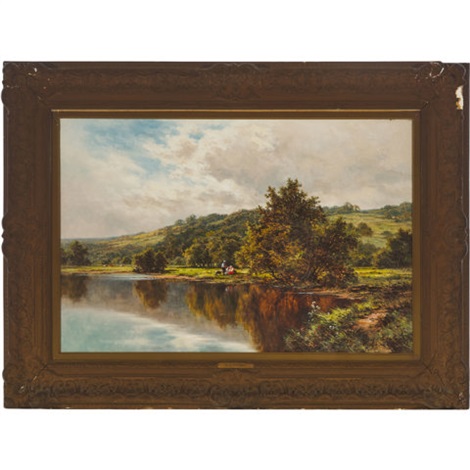 THE RIVER MOLE, NEAR DORKING, SURREY by Henry H. Parker on artnet