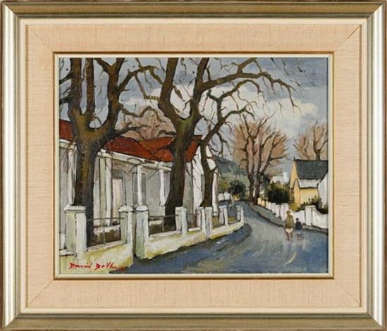 Street Scene, Stellenbosch by David Botha on artnet