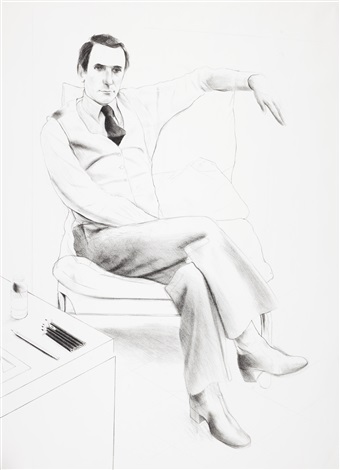Nicholas Wilder by David Hockney on artnet