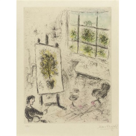 Le Peintre au Chevalet by Marc Chagall on artnet