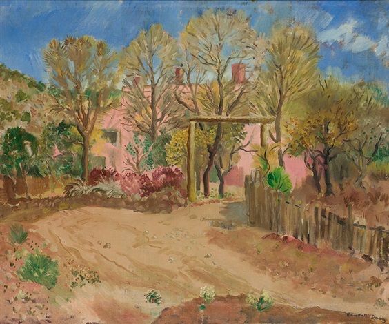 Daveys Canyon Road Home, Santa Fe by Randall Davey on artnet