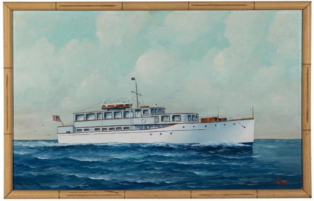 untitled, boat portrait by Joe Selby on artnet
