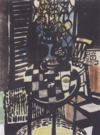 Still life in a window by George Campbell on artnet