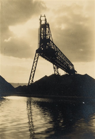 A coal rig rises like a dinosaur on the shores of Lake Superior by ...