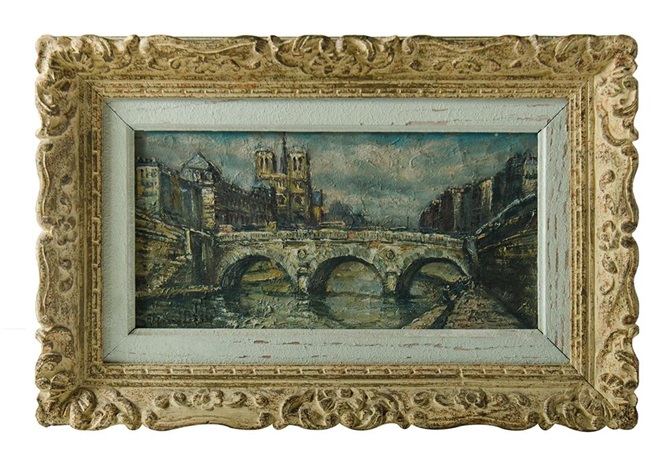 Le Pont St. Michel, Paris by Raymond Besse on artnet