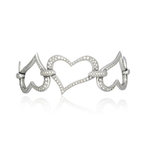 PIAGET HEART DIAMOND BRACELET by Piaget (Co.) on artnet
