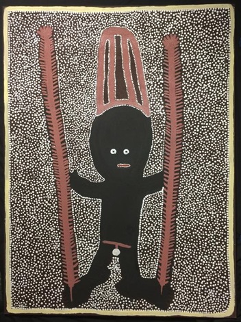 Jakarra Dancing at Yapurnu with Pink Witipoles by Jarinyanu David Downs ...