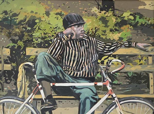 Bench and Bike by Joseph Edwards Alexander on artnet