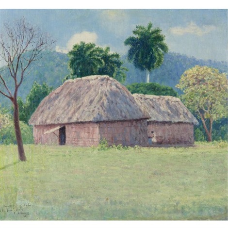 Bohío Cubano en el valle de San Luis by Domingo Enriques Ramos on artnet