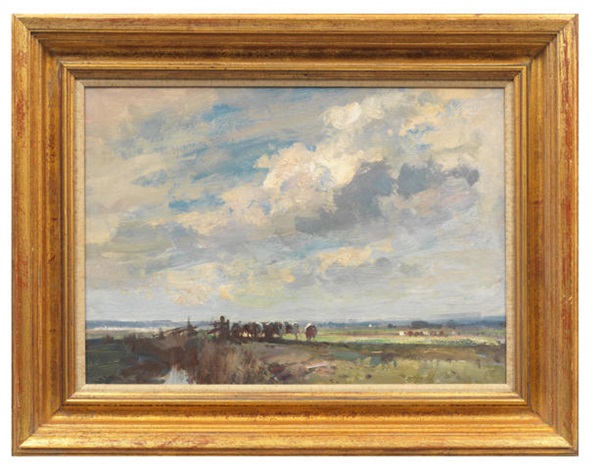 Cattle on Thurne Marshes, Norfolk by Edward Seago on artnet