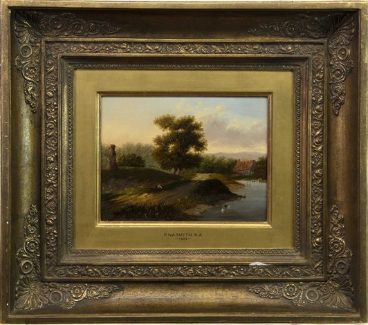 LANDSCAPE WITH FIGURES, AN OIL BY PATRICK NASMYTH by Patrick Nasmyth on artnet