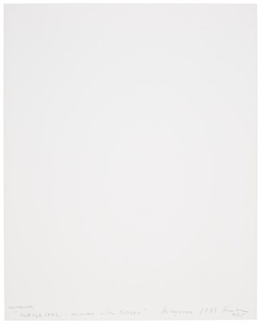 Waterfall, Woman with Sphere, Hollywood, 1989 by Herb Ritts on artnet