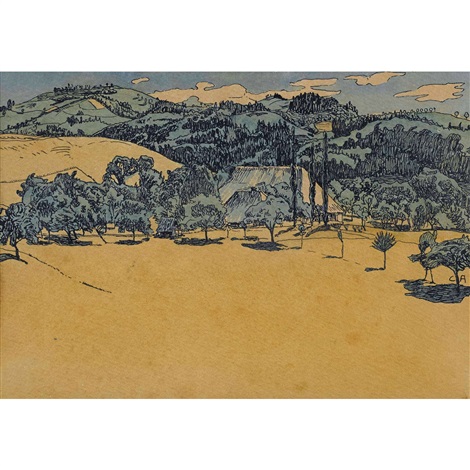 Sommerliche Landschaft bei Oschwand by Cuno Amiet on artnet