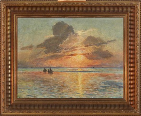 Udover Havet imod Solnedgang by Viggo Pedersen on artnet