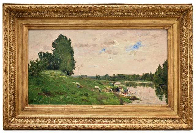 River Landscape by Hippolyte Camille Delpy on artnet