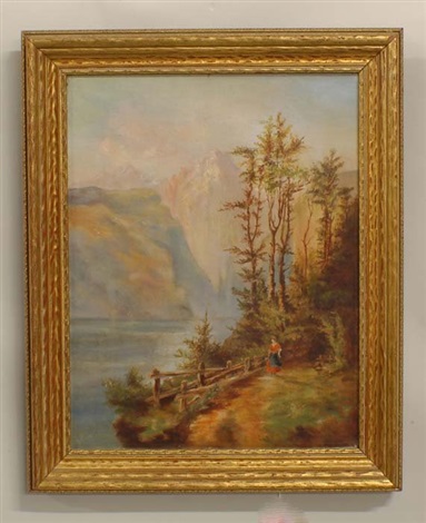 Western Landscape with Figure on a Path by Alfred Bryant Copeland on artnet