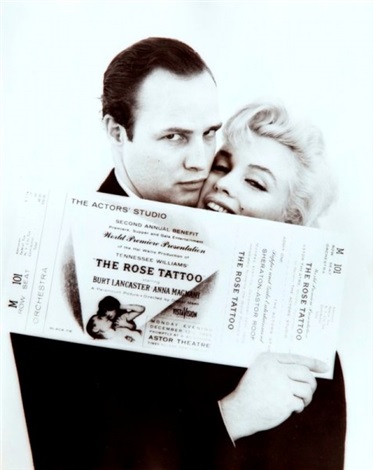 Marilyn Monroe i Marlon Brando by Milton H. Greene on artnet