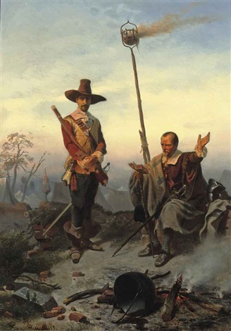 Wallenstein and Max Piccolomini from Friedrich Schillers trilogy ...