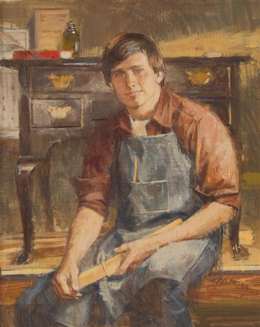 Frank Rhodes Sketch by Robert Kennedy Abbett on artnet