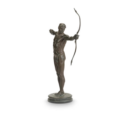 Sir William Hamo Thornycroft British, 1850-1925 A patinated bronze model of Teucer by Sir ...