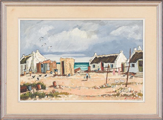 Coastal Village Scene by David Botha on artnet