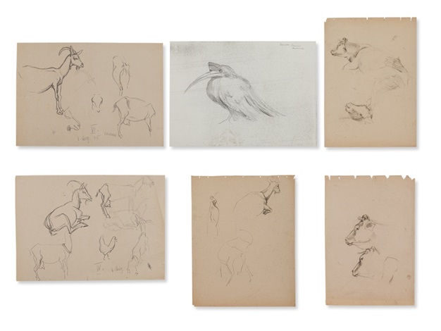 Six Animal Sketches 6 works by Ludwig Heinrich Jungnickel on artnet