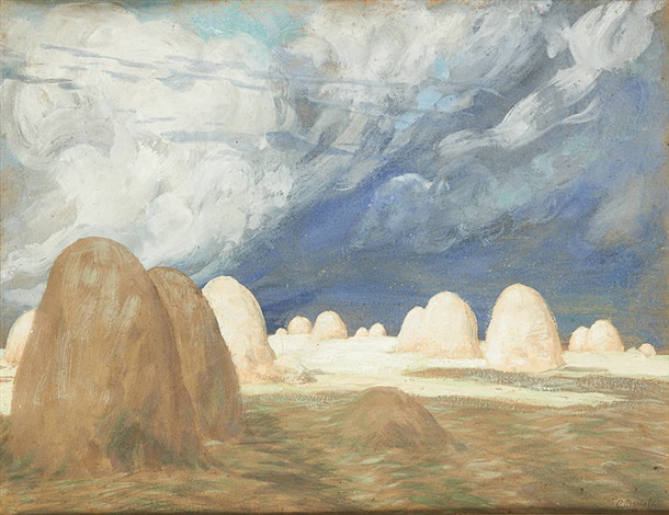 Les meules by Constant Montald on artnet