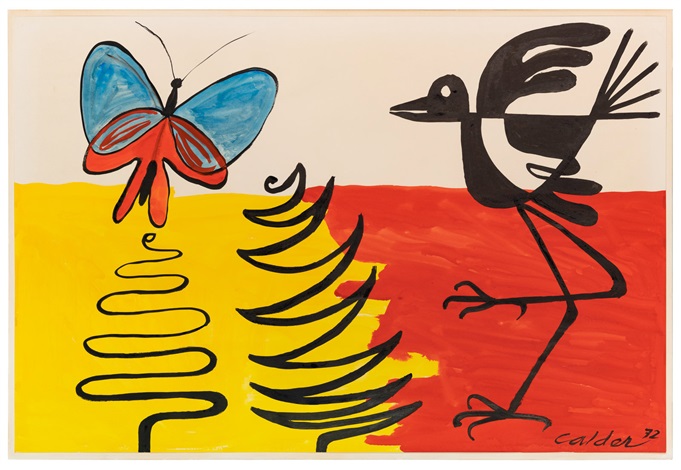 Butterfly and Shore Bird by Alexander Calder on artnet