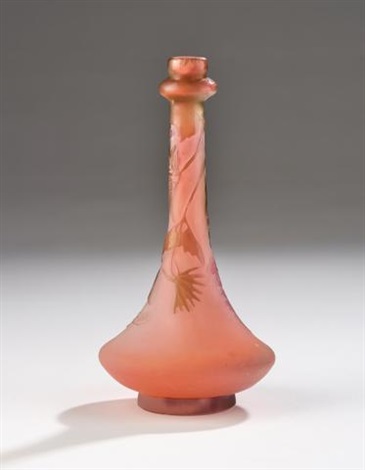 A vase Ombelles, Emile Gallé Nancy, c. 1908-20 by Cristallerie d'Emile ...