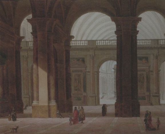 An architectural capriccio of a cathedral by Philippe Meusnier on artnet