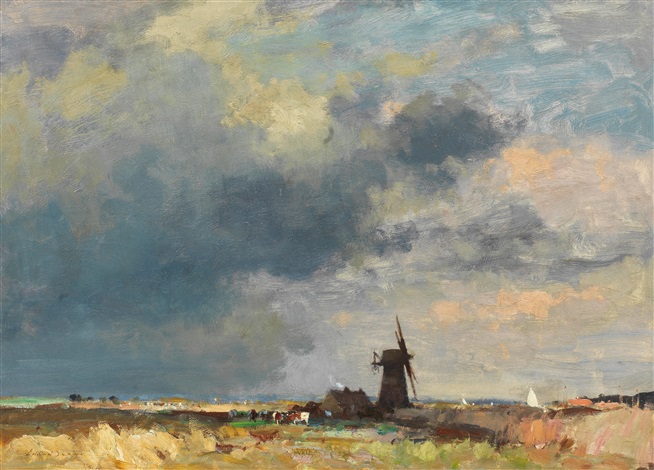 The Marsh Mill by Edward Seago on artnet