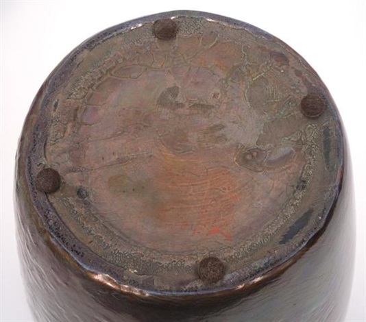 Large Weller Bronzeware Vase by Weller Pottery on artnet