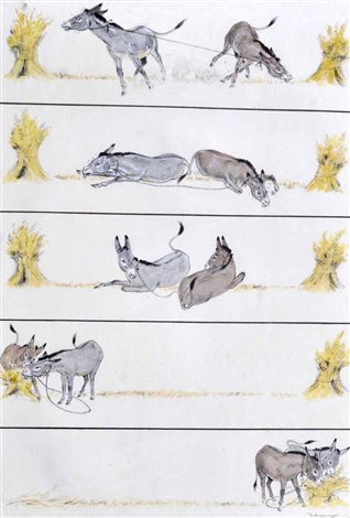 A Tale of Two Donkeys by William Boissevain on artnet
