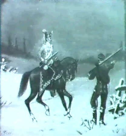 PRUSSIAN SOLDIERS IN A WINTER LANDSCAPE. by Christian Sell the Elder on ...