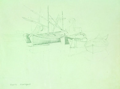 Boats, Martiques by John Weeks on artnet