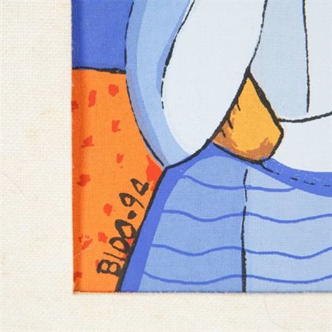 A Girl with a Bird, 1994 by Cándido Bidó on artnet