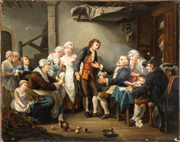 The Village Agreement by Jean Baptiste Greuze on artnet