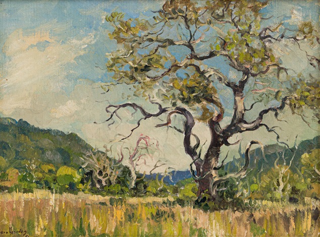 Trees in a Landscape by Piet (Pieter Gerhardus) van Heerden on artnet
