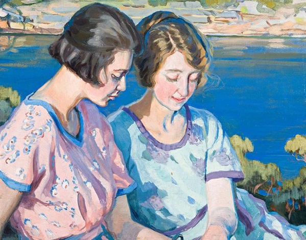 Sylvia and Friend at Mosman by Emily Hilda (Rix) Nicholas on artnet