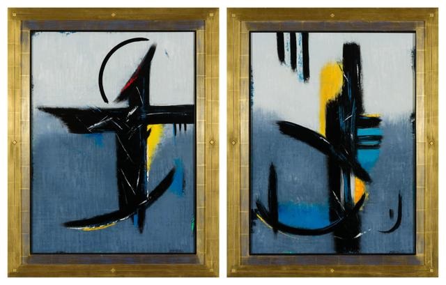 Empathetic Forms I and II diptych by Poteet Victory on artnet