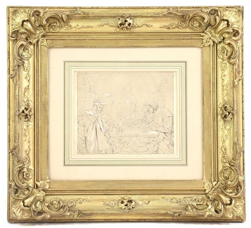 Die Schachspieler The Chess Players by Friedrich Moritz August Retzsch ...